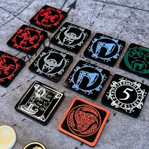 Unofficial Blood Rage Token Upgrade Set, Fan Made - Etsy