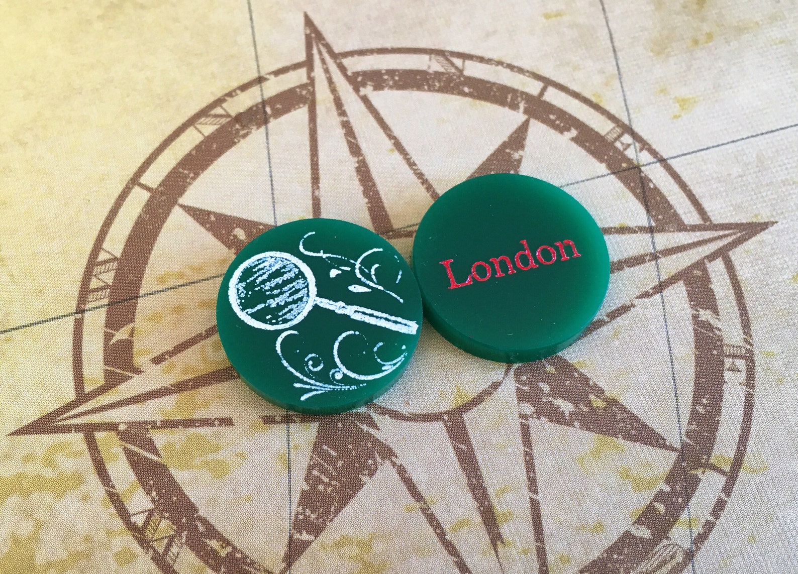 Eldritch Horror Clue Tokens, Original Game and Expansions, Dual Sided ...