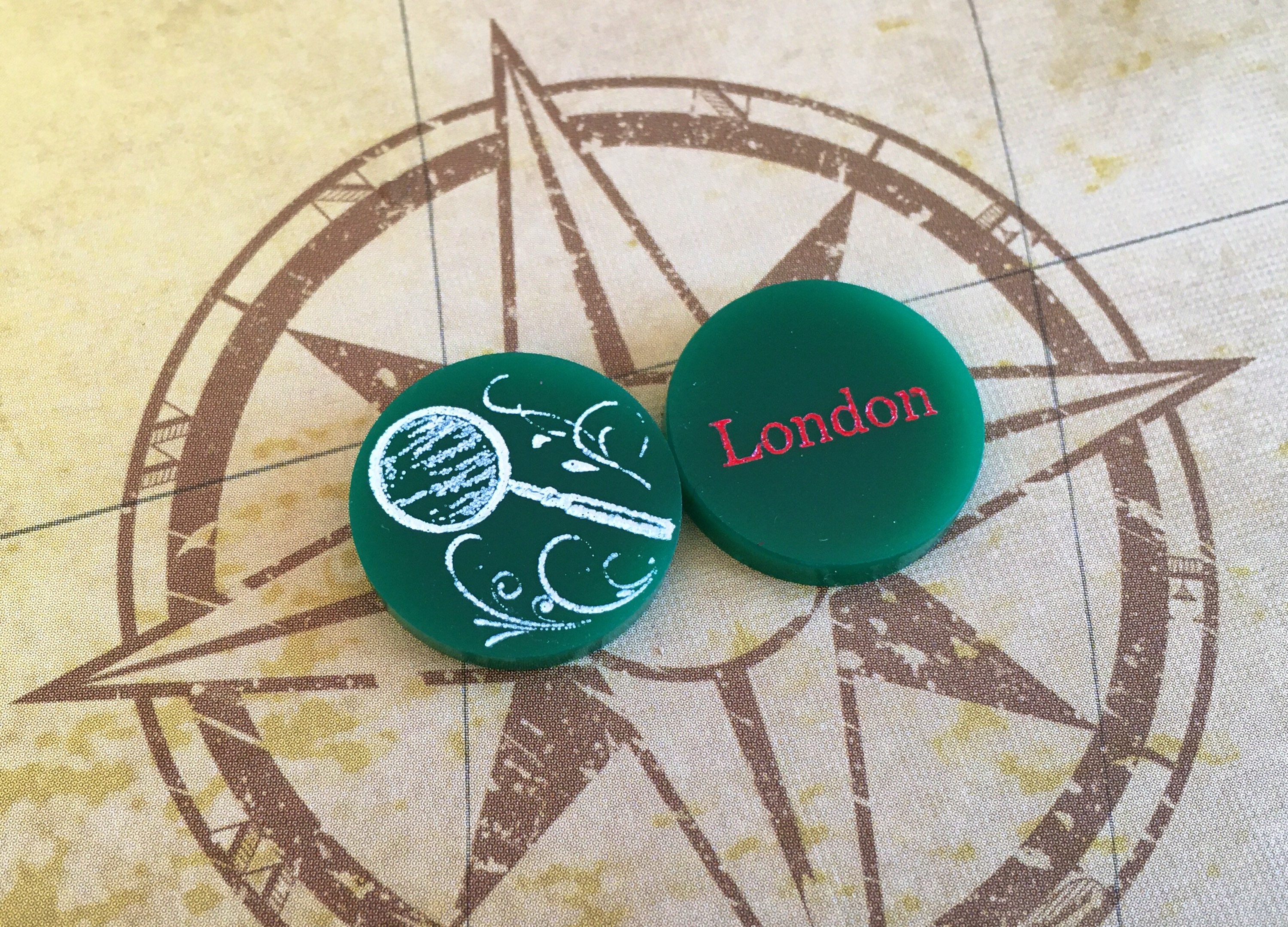 Eldritch Horror Clue Tokens, Original Game and Expansions, Dual Sided ...