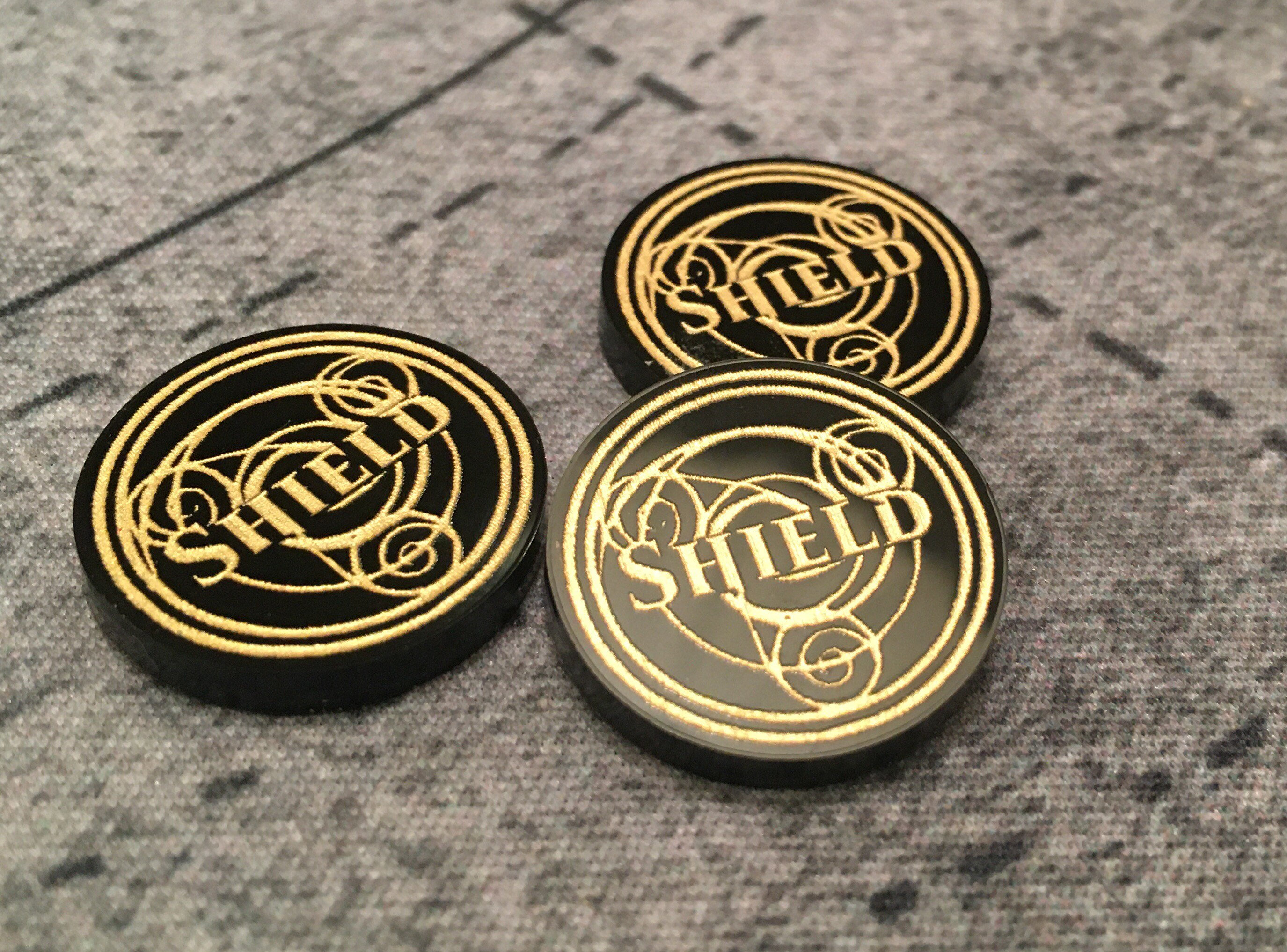 MTG Fan Made Commander Ability Counters Black Acrylic Single - Etsy UK