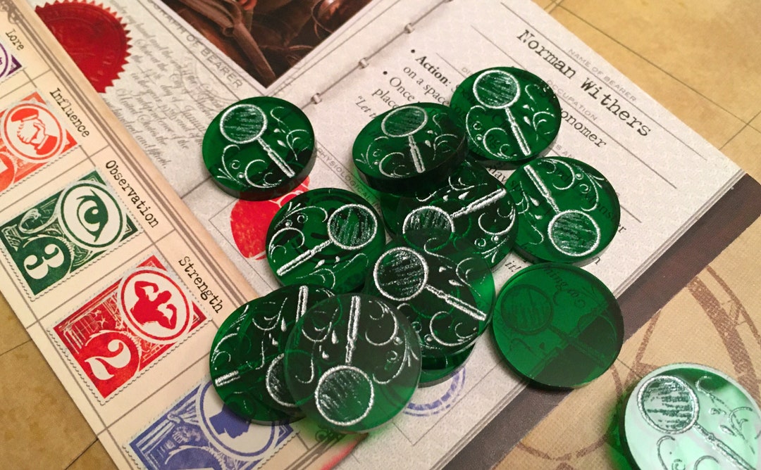 Arkham Horror 3rd Edition Clue Tokens, Single Sided, Fan Made ...