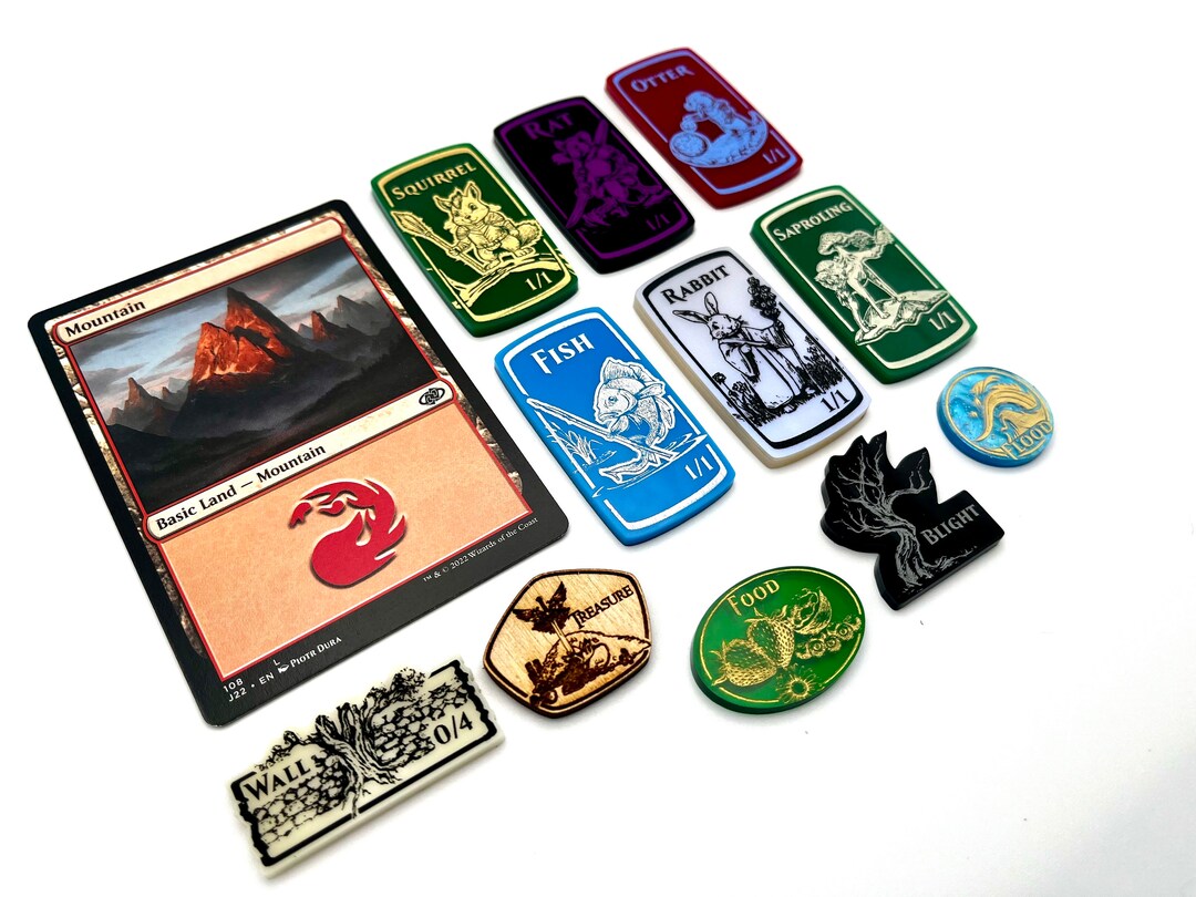 MTG, Bloomburrow Inspired, Fan Made Ability Counter Tokens- Single ...