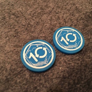 Unofficial ISS Vanguard Lead Tokens, Double Sided, Fan Made. Set of 20 ...