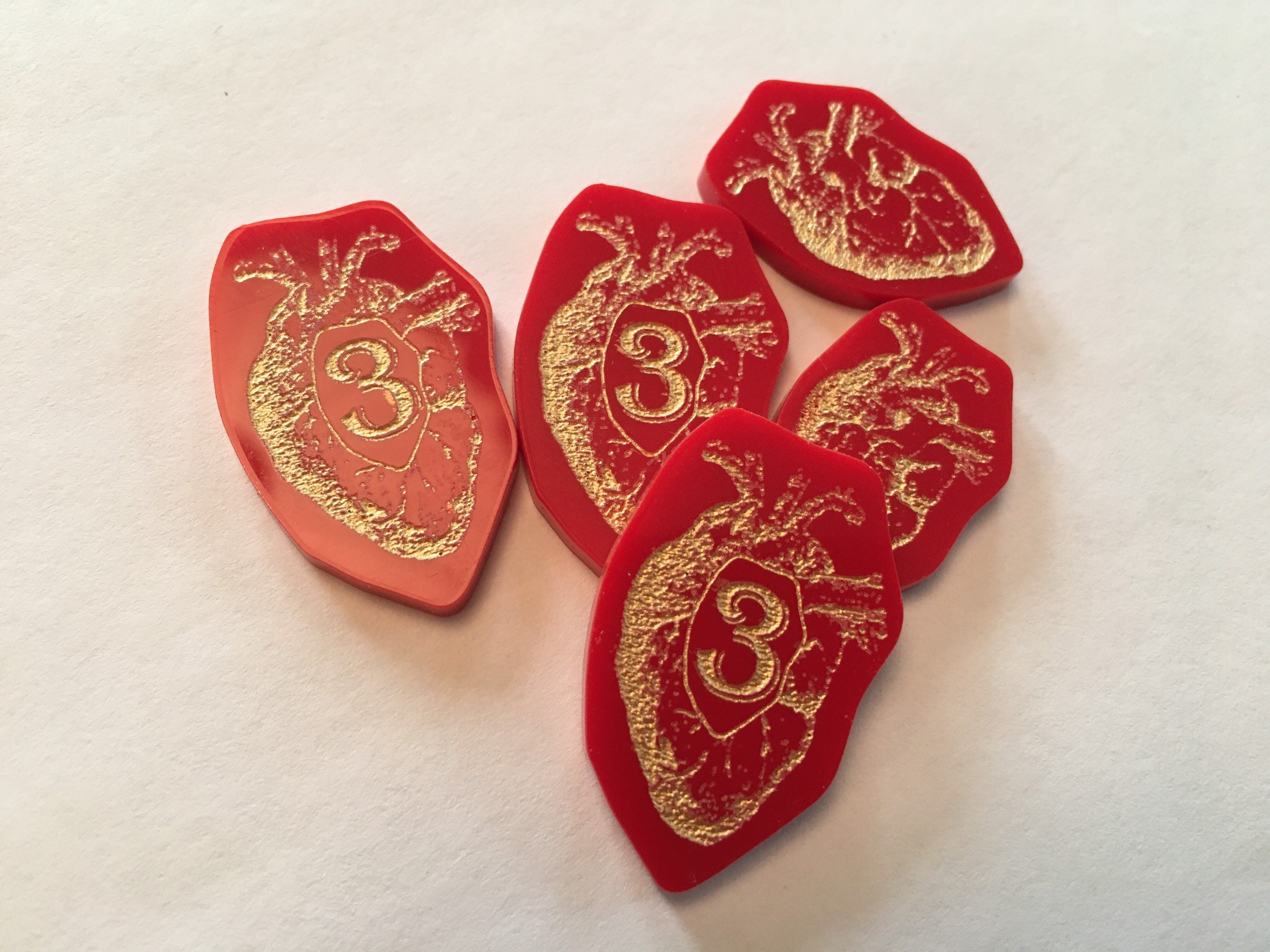 Eldritch Horror, Arkham Horror 3rd Edition Heart, Physical Health ...