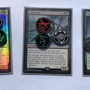MTG Fan Made Commander Ability Counters Black Acrylic Single - Etsy