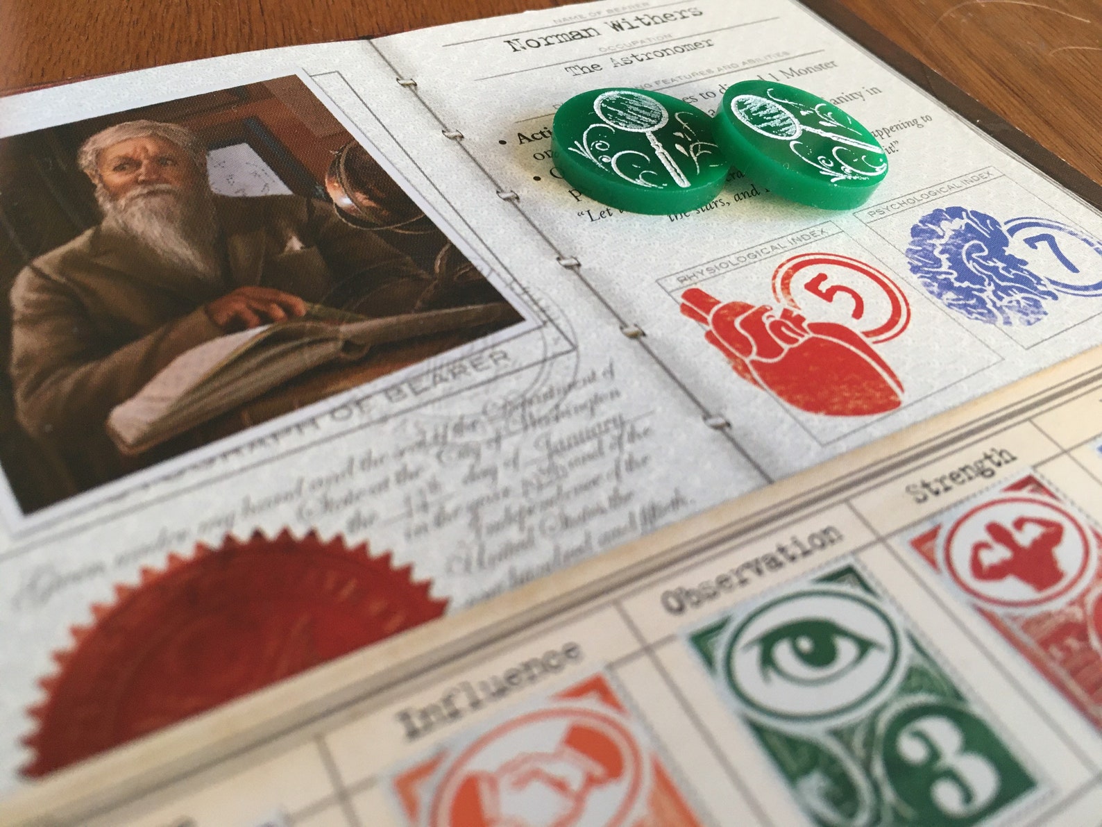 Eldritch Horror Clue Tokens, Original Game and Expansions, Dual Sided ...
