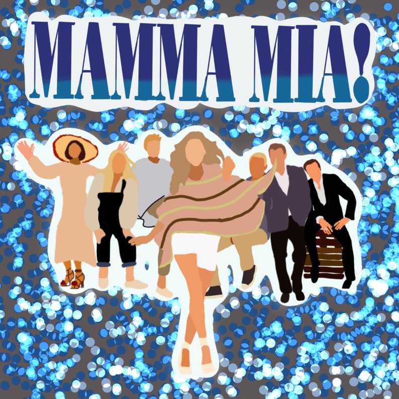 Mamma Mia Inspired Stickers Abba | Etsy