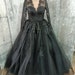 Black Bridal Gown Tulle Lace Dress Simple Dress Prom Dress - Etsy
