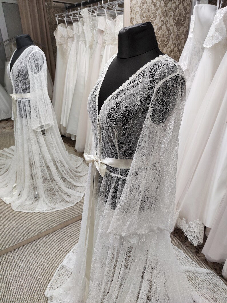 Boudior Dress Lace Maxi Robe Boudoir Lace Dress Long | Etsy