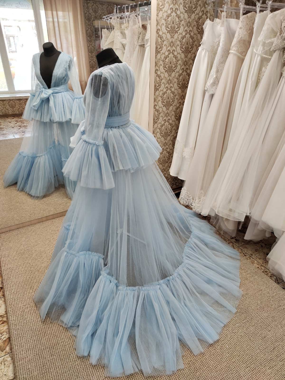 Boudior Dress Boudoir Tulle Dress Long Boudoir Robe Sheer | Etsy