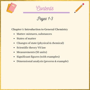 General Chemistry 1 Notes Bundle Introduction | Atoms, Molecules, Ions ...