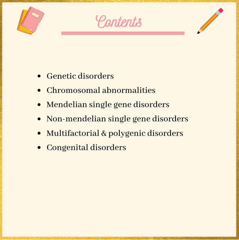 Pathophysiology Genetic Disorders Bundle With Knowledge Check - Etsy