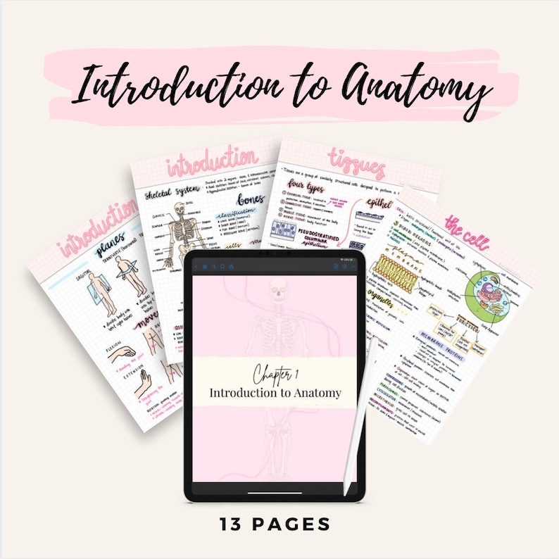 Introduction to Human Anatomy Notes | Cells, Tissues, Bones Notes ...