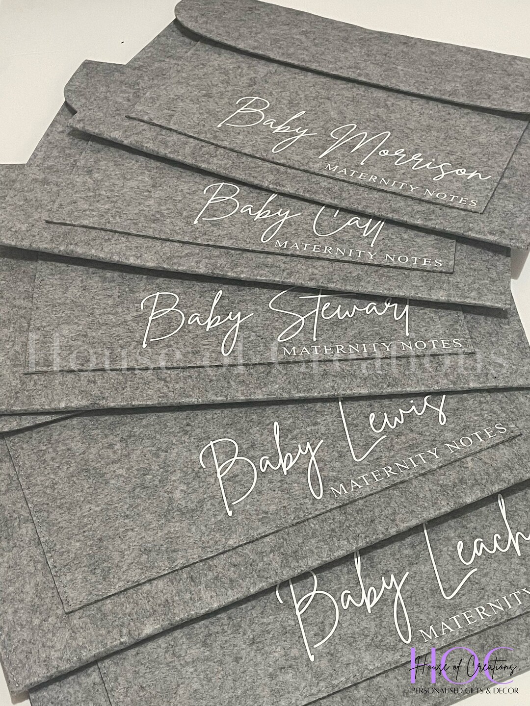 Grey Personalised Maternity Notes Folderpregnancy File - Etsy