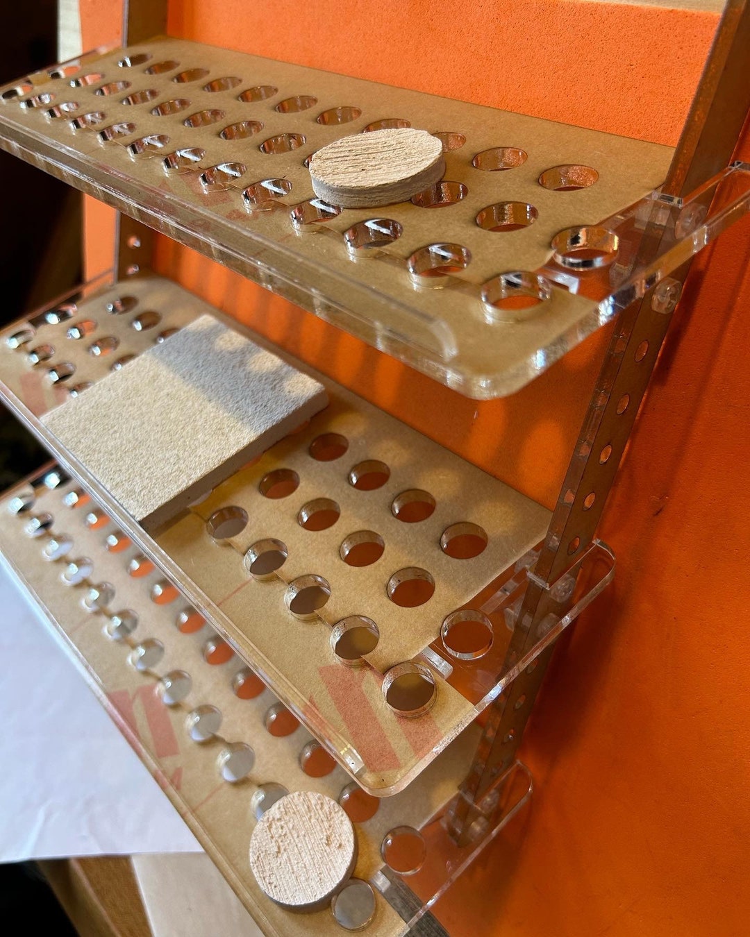 New Hanging Frag or Tile Racks With Lip Sizes Colors - Etsy