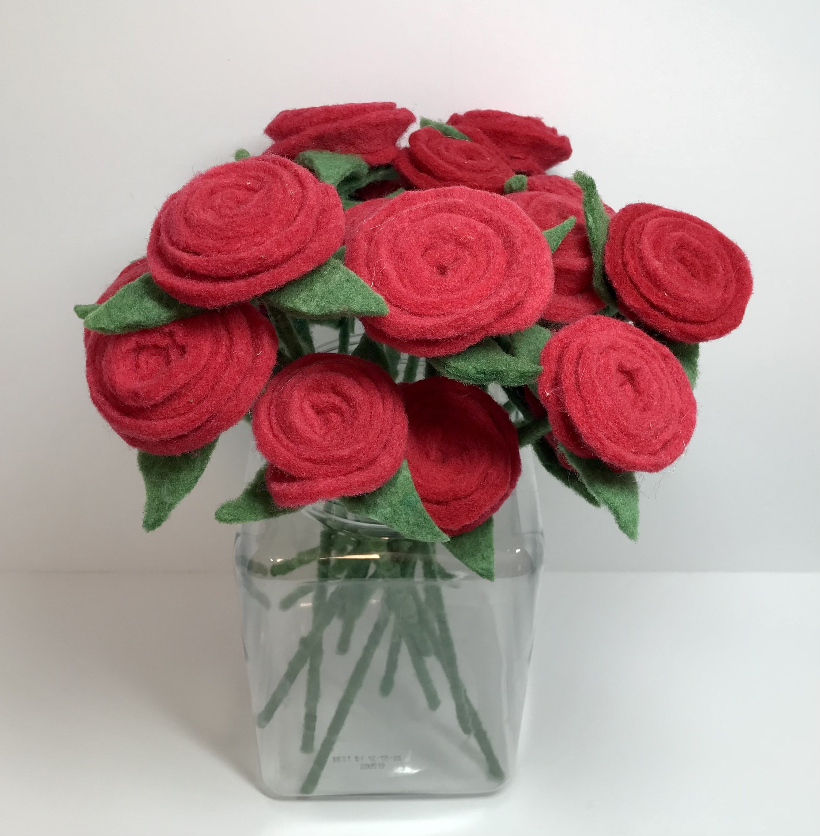 Red Roses, Wet Felted Red Roses, Wool Roses, Ready to Ship - Etsy