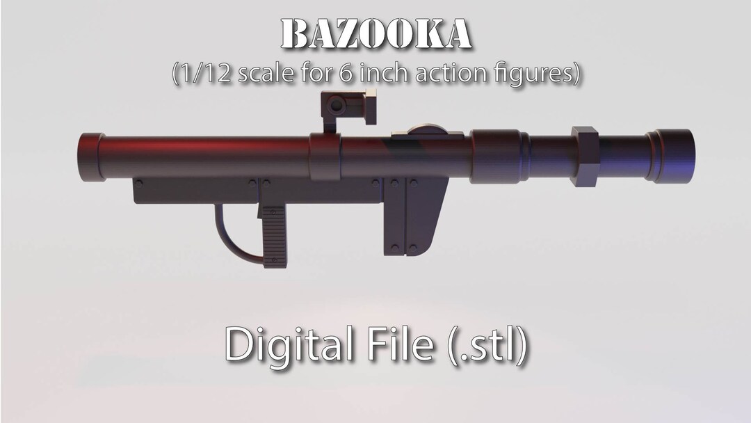 Bazooka Digital .stl File - Etsy