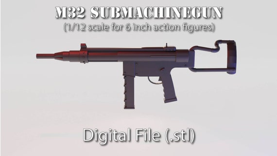 M32 Submachine Gun Digital .stl File - Etsy