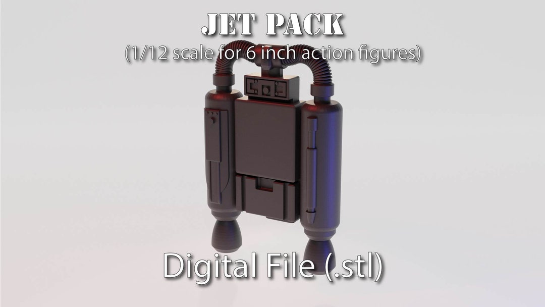 Jet Pack Digital .stl File - Etsy