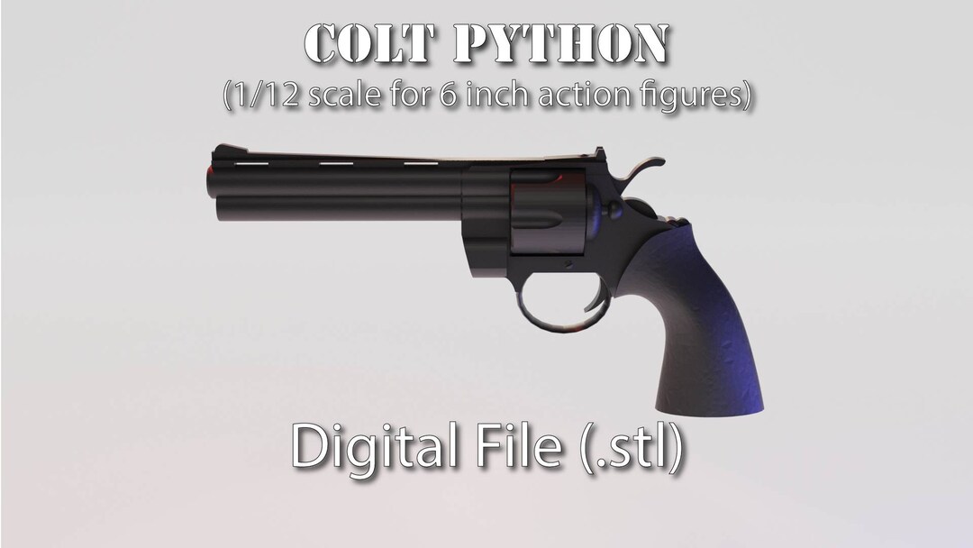 Colt Python Pistol Digital .stl File - Etsy