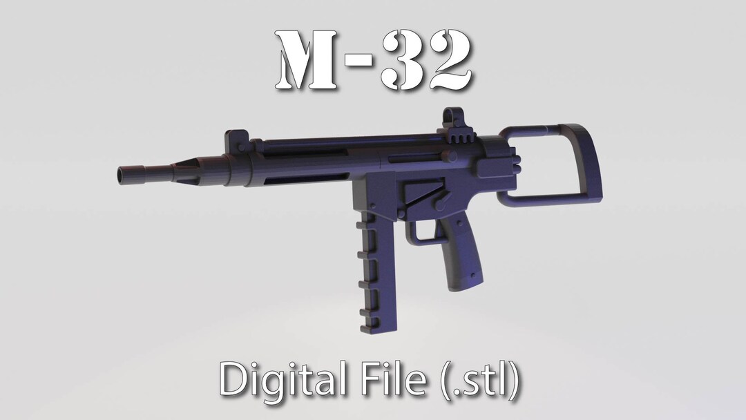 M32 Submachine Gun Digital .stl File - Etsy