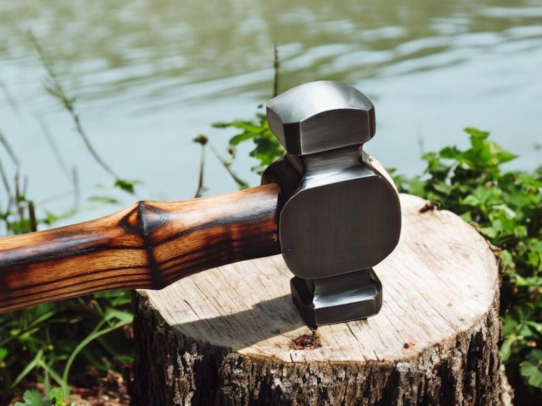 3lb Double-headed Rounding Hammer With Square and Circle Faces, Durable ...