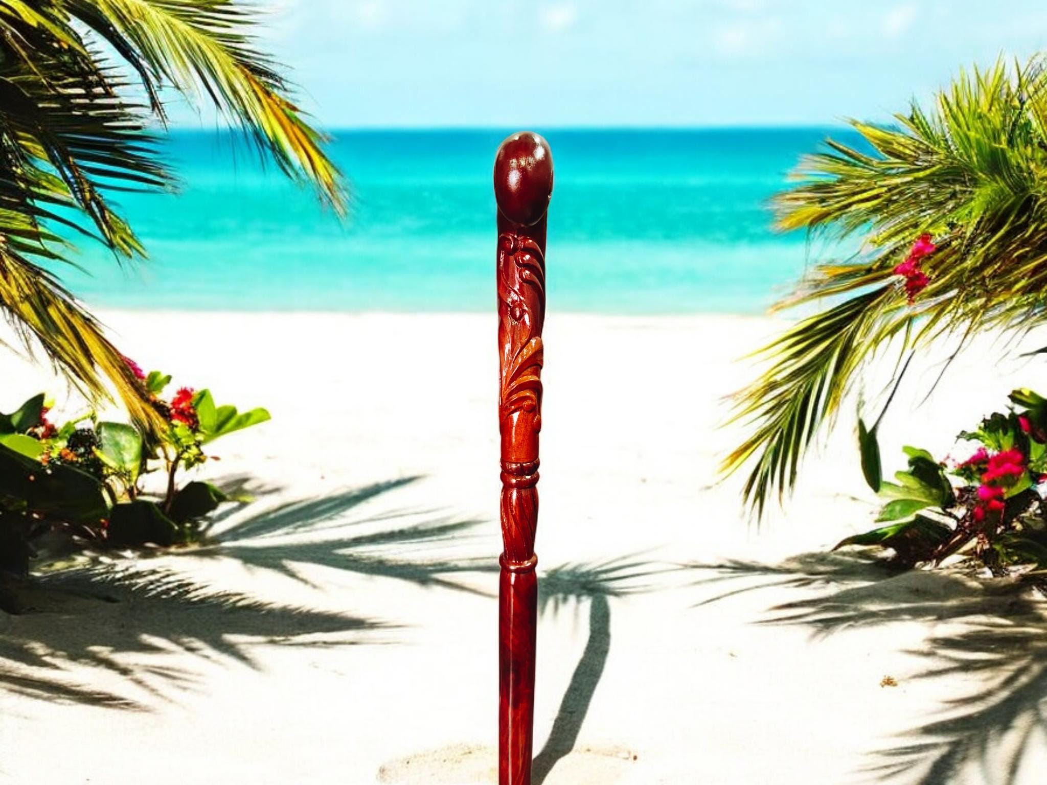 Handmade Wooden Walking Stick – Christian Cross Carved Mobility Cane - Etsy