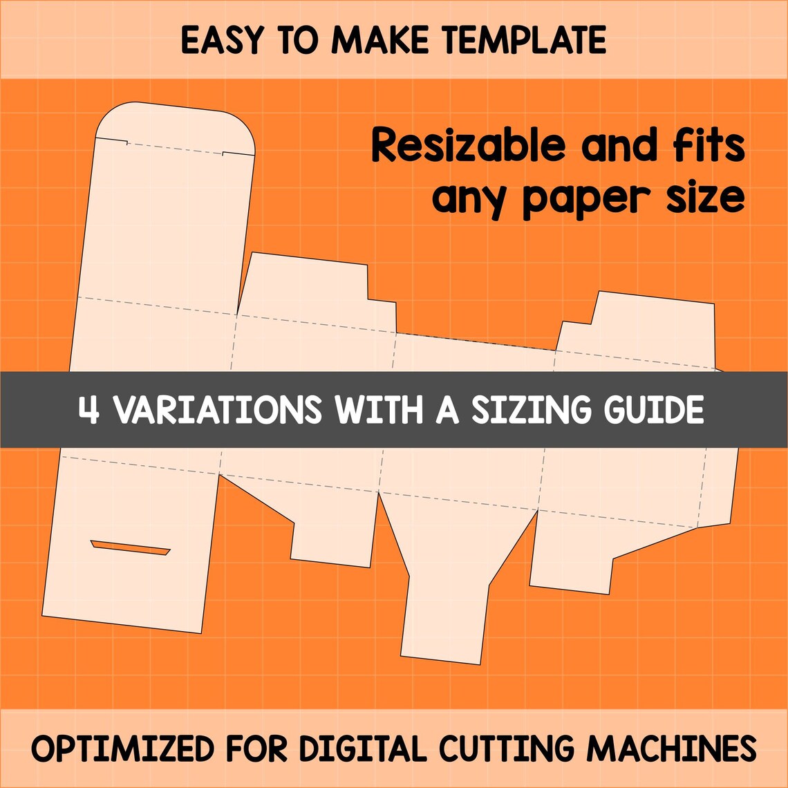 Simple Cube / Cuboid / Box Template SVG Download Cricut | Etsy Canada