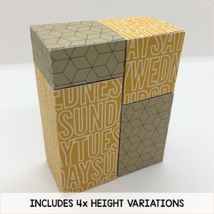 Simple Cube / Cuboid / Box Template (SVG Download) - Cricut and ...