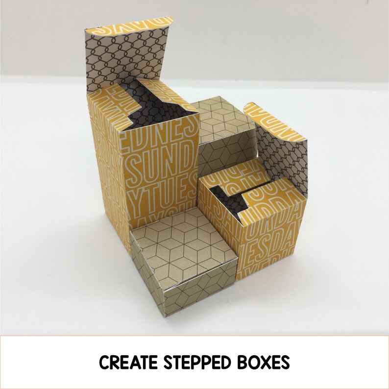 Simple Cube / Cuboid / Box Template SVG Download Cricut and Silhouette ...