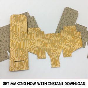 Simple Cube / Cuboid / Box Template (SVG Download) - Cricut and ...