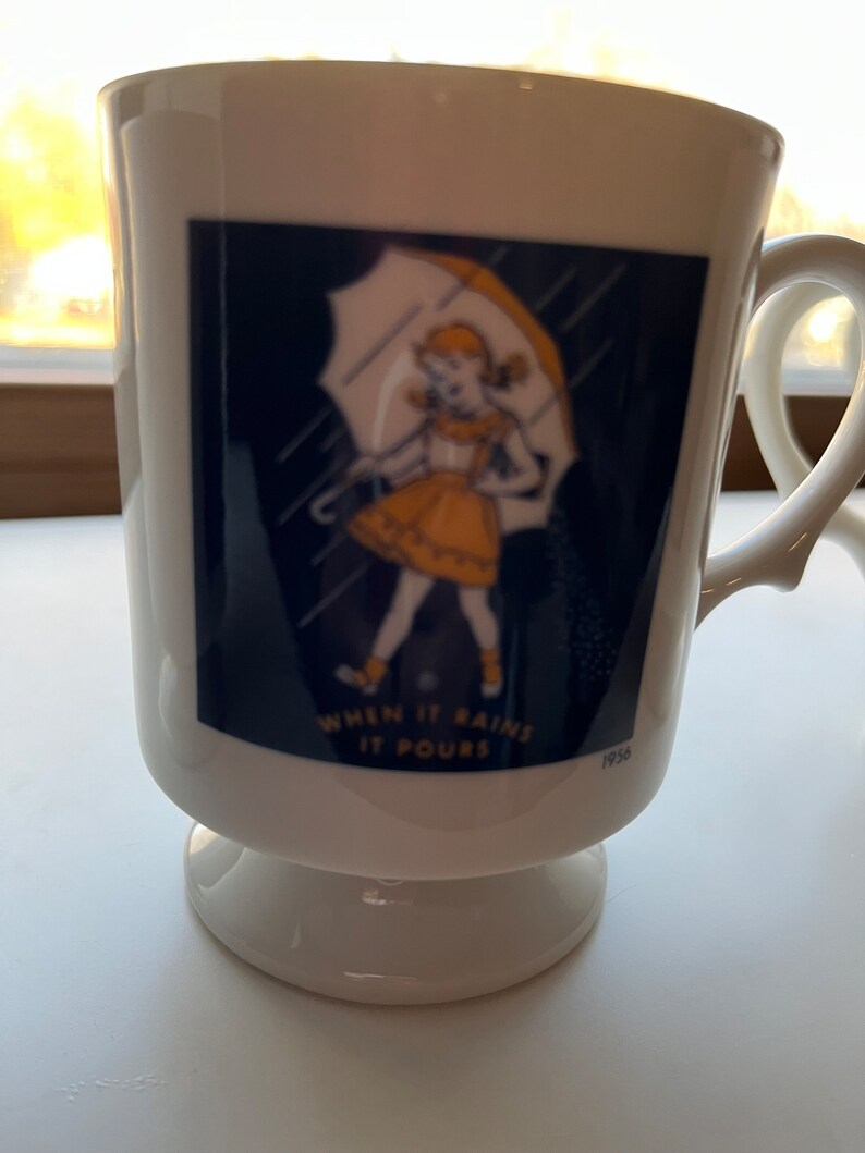 Collectable 4 Morton Salt Mugs With Umbrella Holder Set - Etsy