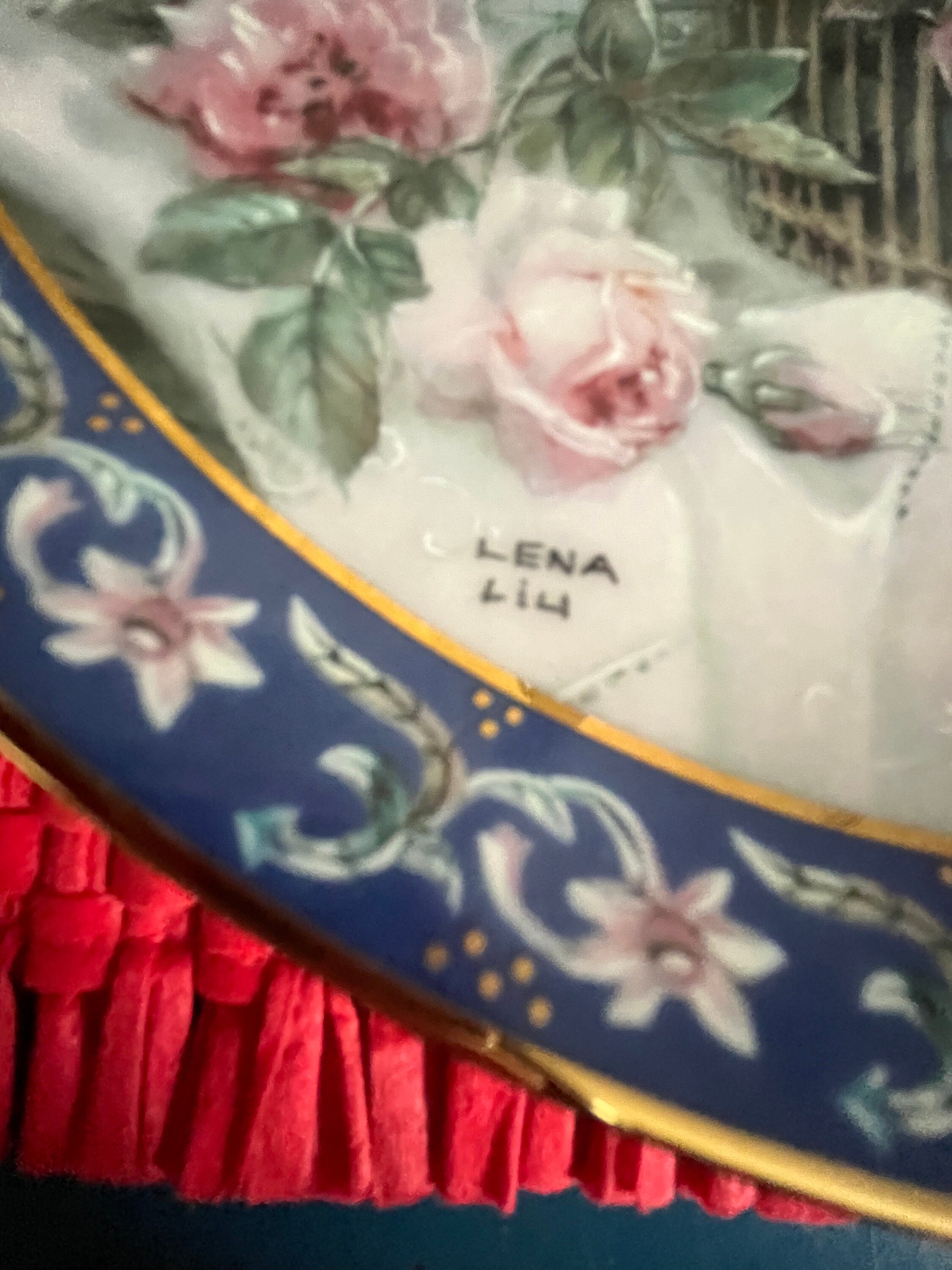 Lena Liu "roses" Plate From Basket Bouquets Collection Number 1 in ...