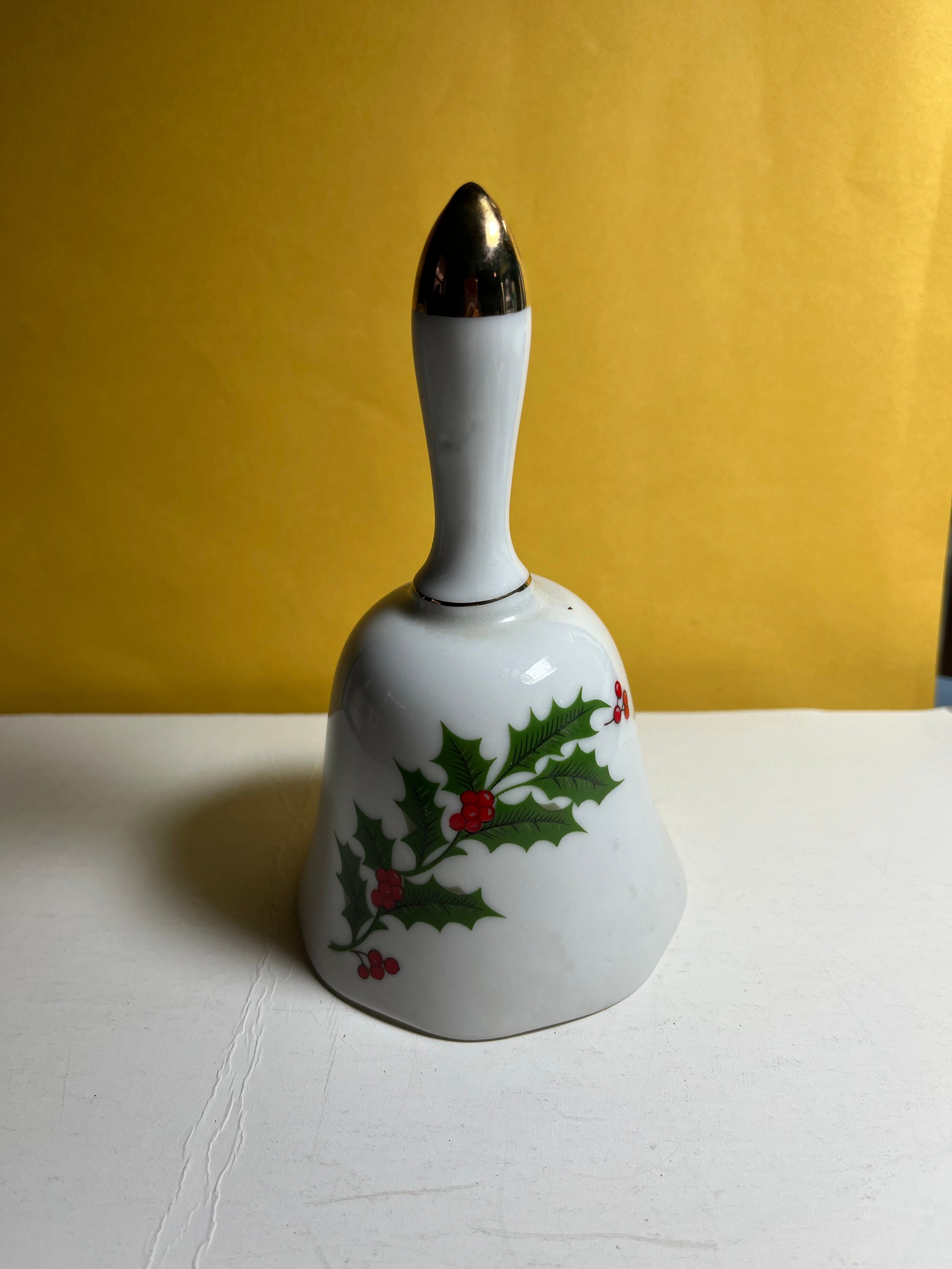 Porcelain Collectible Christmas Bell Made in Japan - Etsy