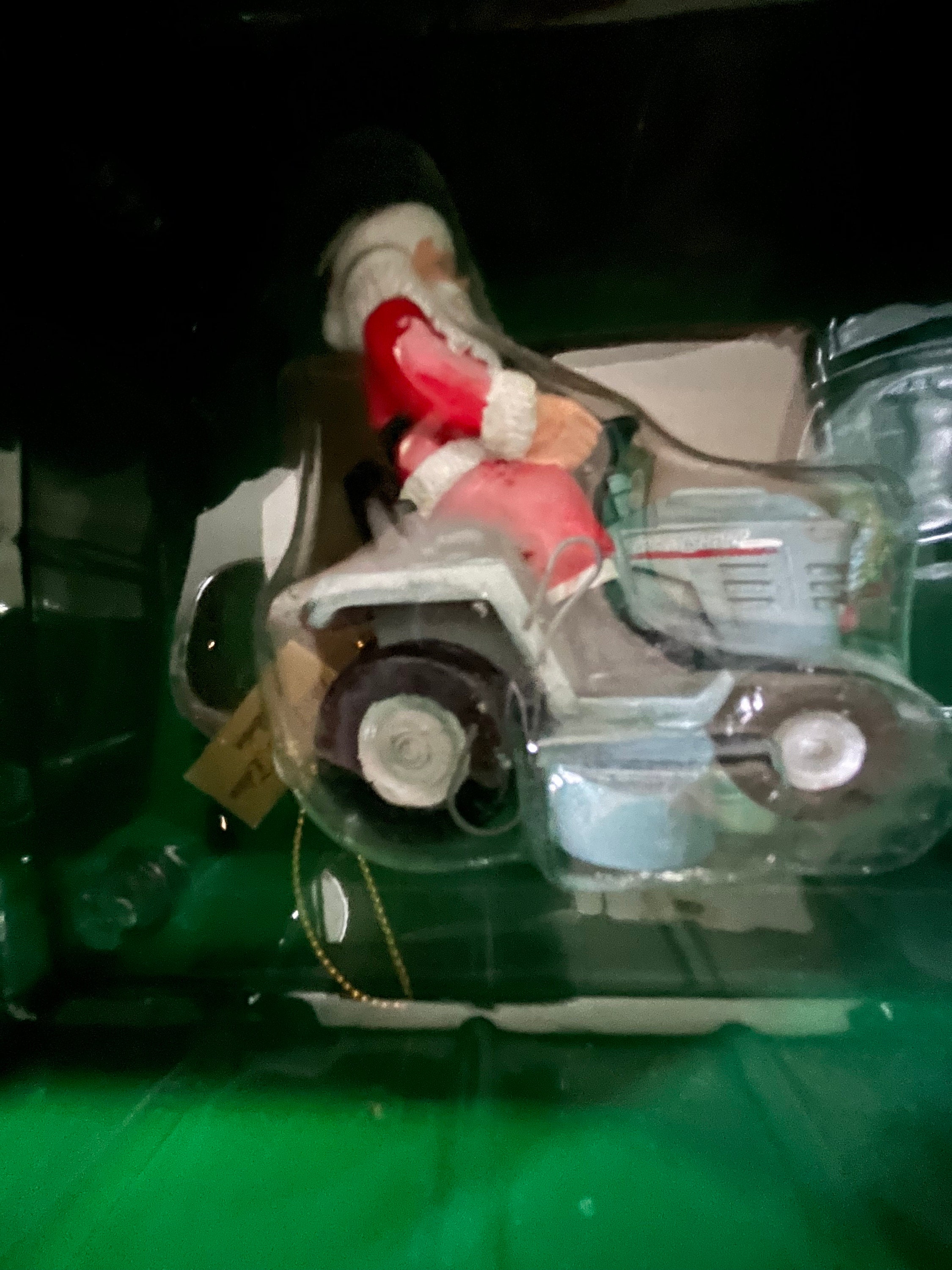 Sears 1995 Miniature Collection Christmas Santa on a Riding Mower - Etsy