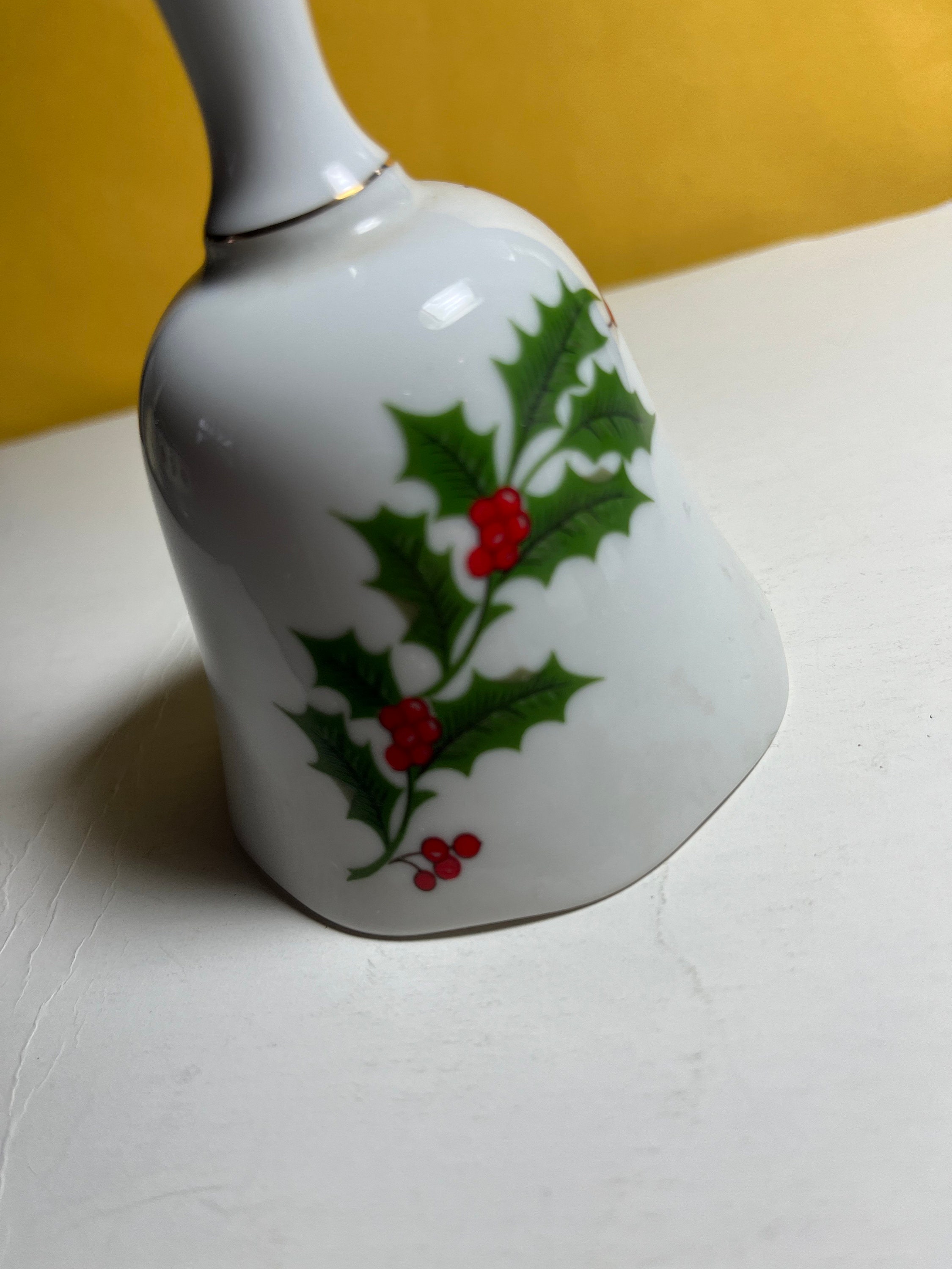 Porcelain Collectible Christmas Bell Made in Japan - Etsy