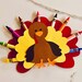 Thanksgiving Turkey Crayon Holder With Crayons, Kid's Place Setting ...