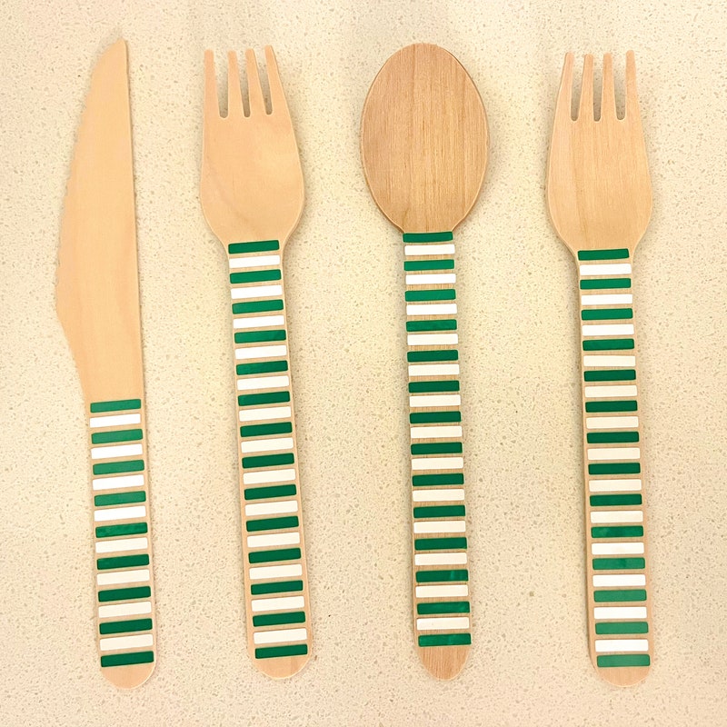 Wooden Cutlery Set - Etsy