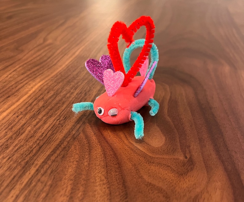 Make a Love Bug Kit, Valentine's Day Modeling Clay Kit, Valentine Kids ...