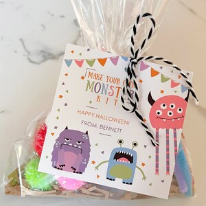 Make Your Own Monster Kit Tag Template, Editable Build Your Own Monster ...