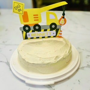 Construction Cake Topper, Construction Cake Decorations, Custom ...