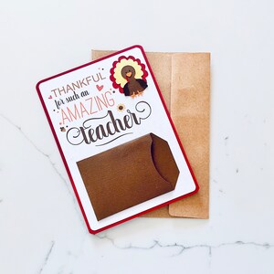 Thanksgiving Teacher Gift Card Holder, Thanksgiving Gift Card Holder ...
