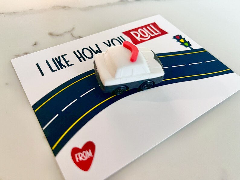 Car Valentines Day Cards for Kids Valentines Day Car - Etsy