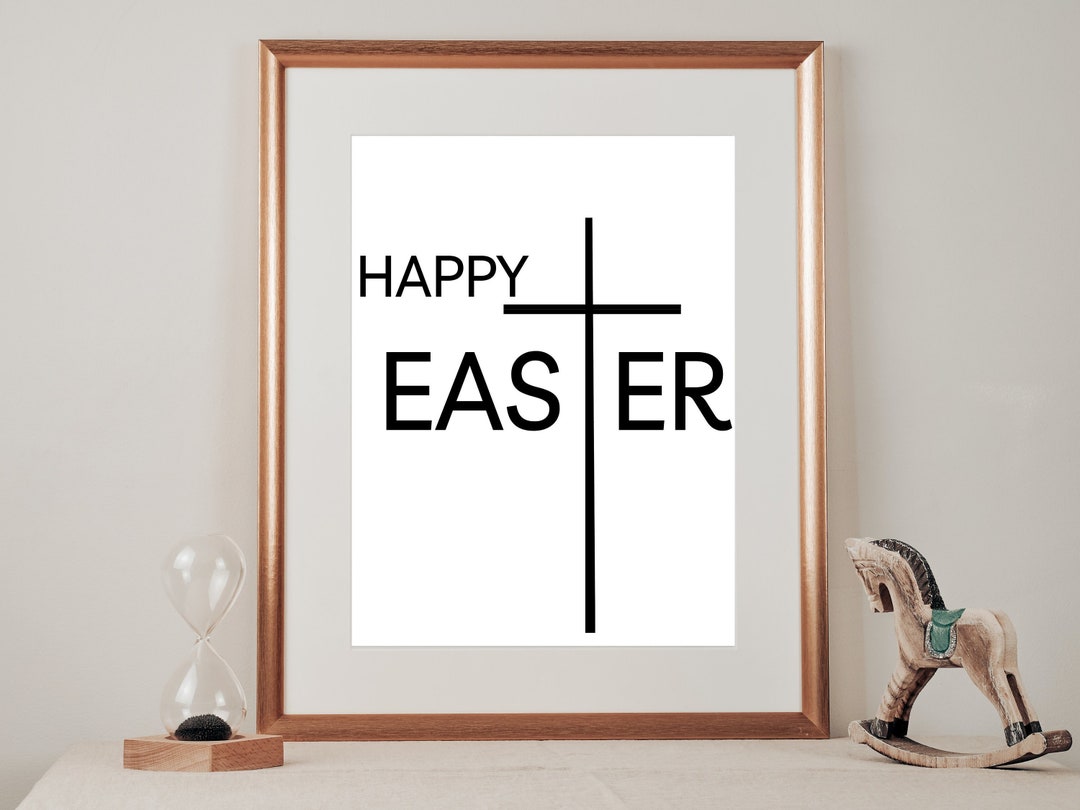 Printable Easter Wall Decor, Religious Easter Print, Easter Printable ...