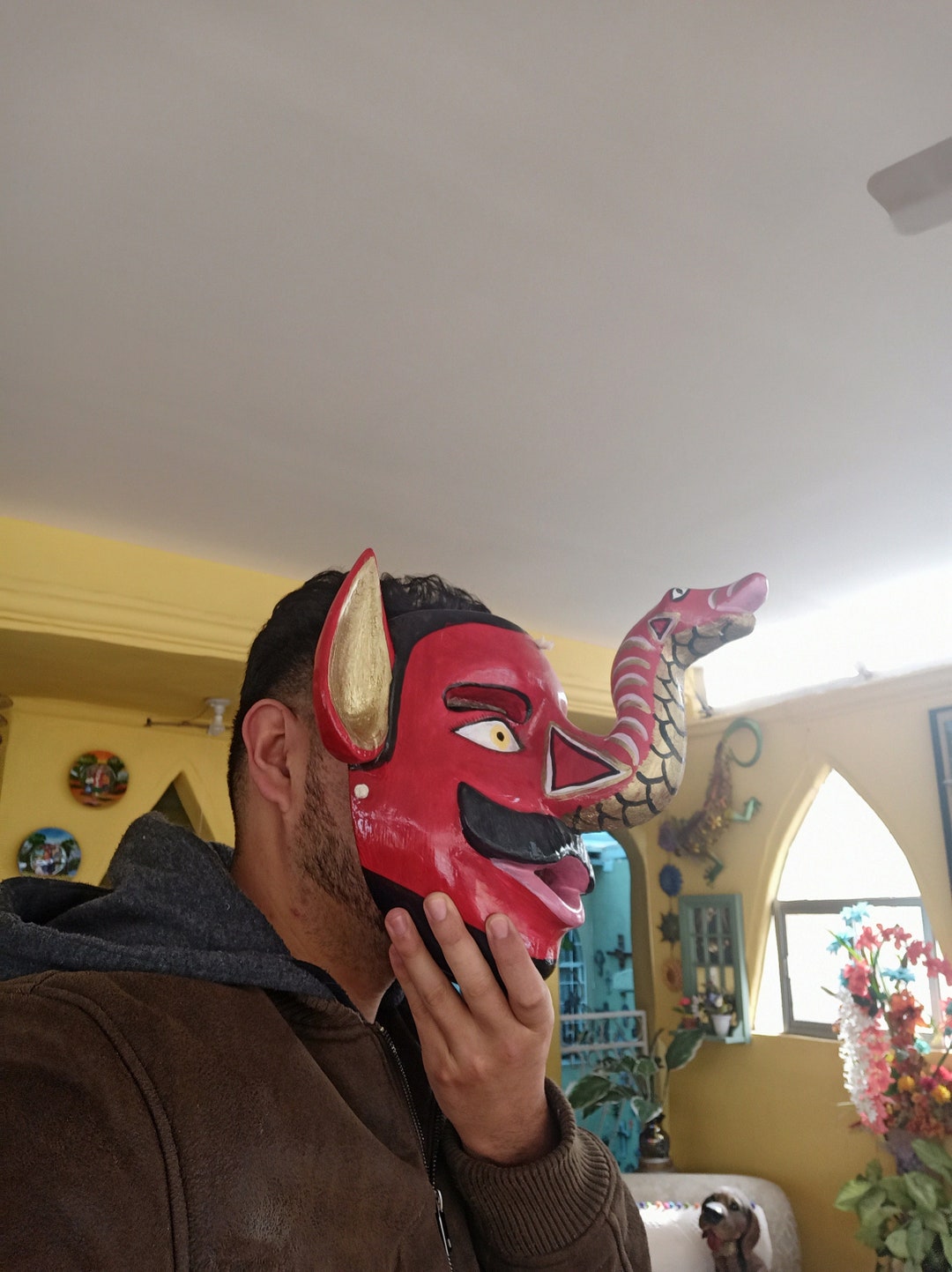 Authentic Mexican Wooden Mask of Moro Turco (elotepec Town) - Etsy