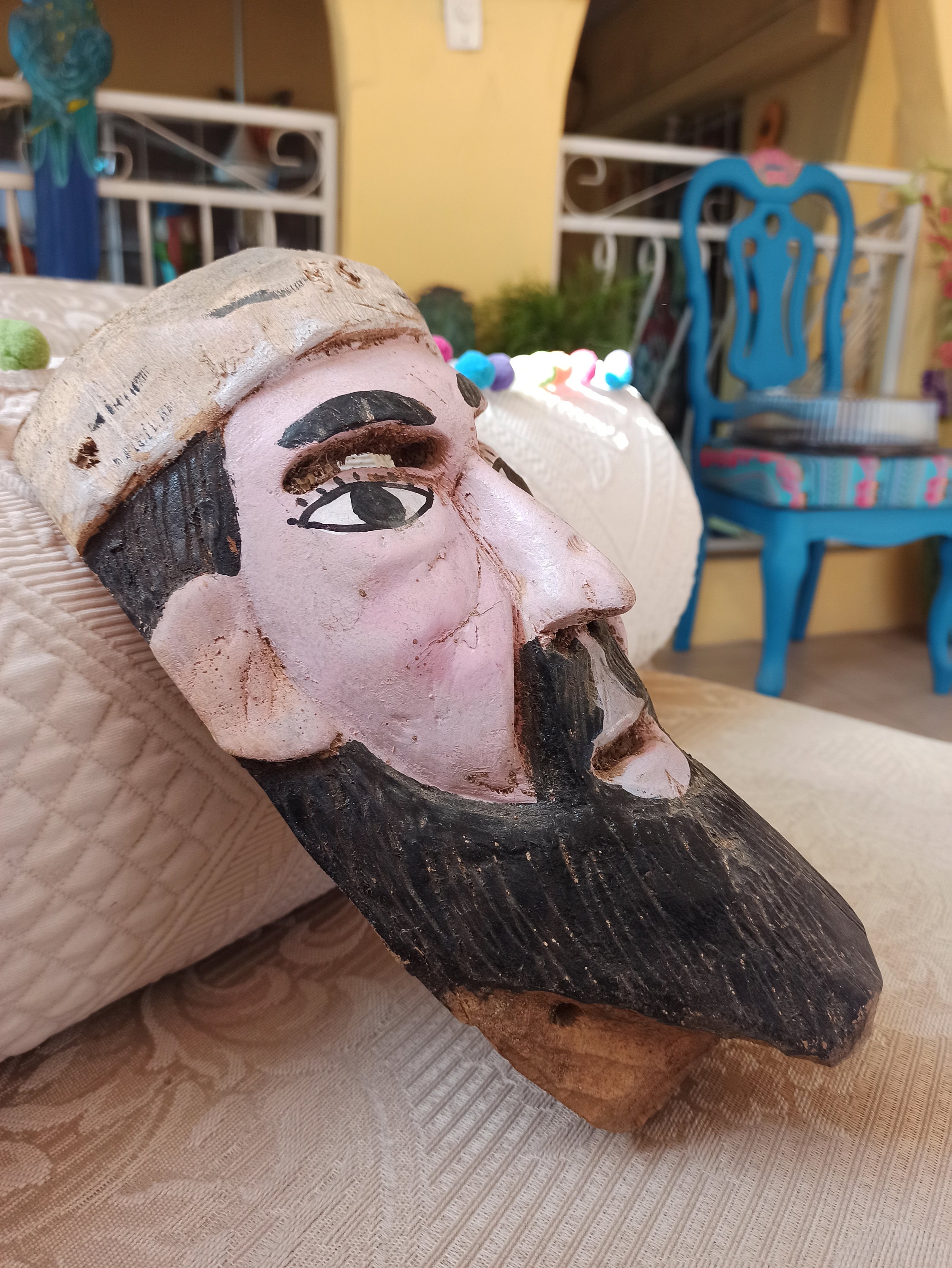 Old Mexican Mask of Pastorela - Etsy
