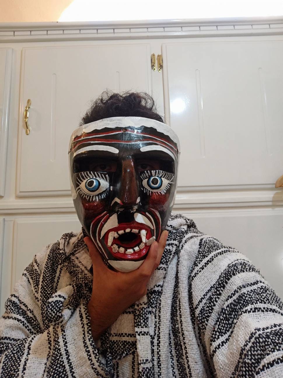 Beautiful Mexican Wooden Mask of Tlacololero - Etsy