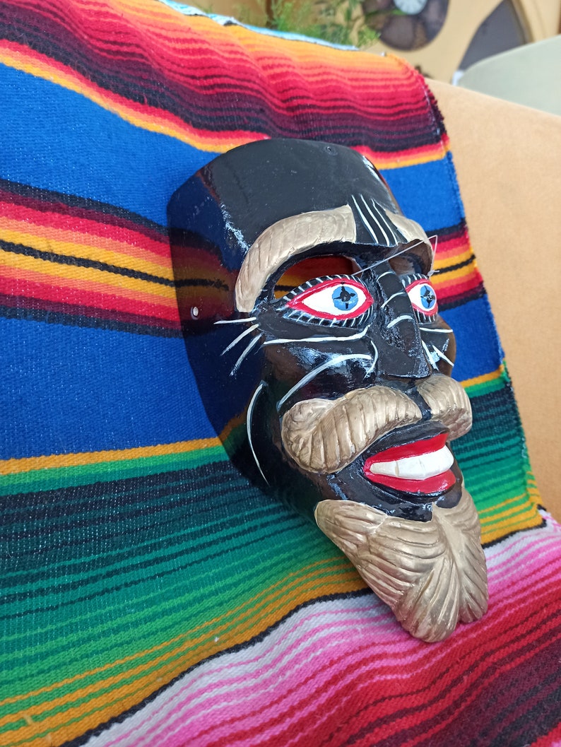 Wooden Mask of the Dance of the Tlacololeros From Chichihualco. - Etsy