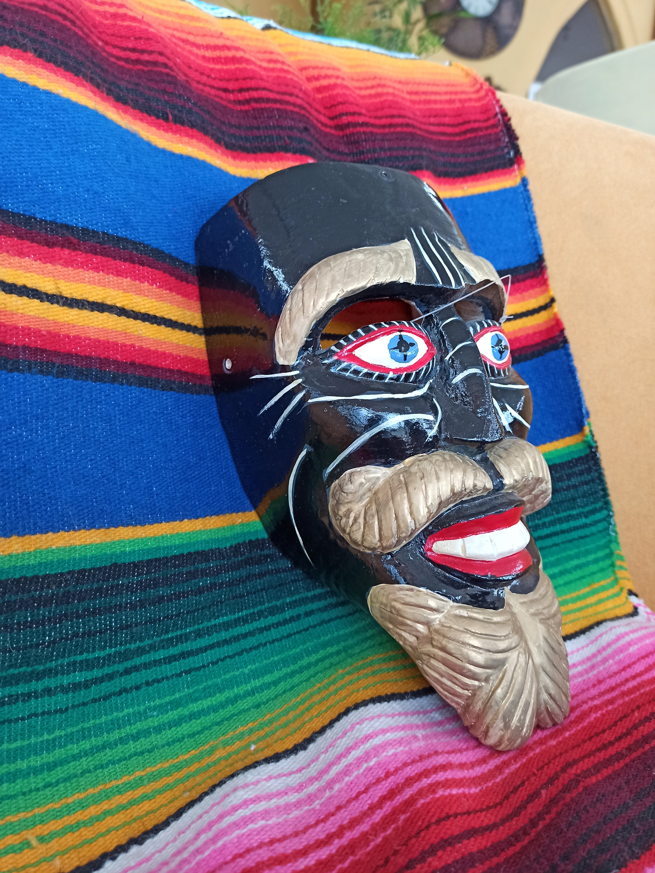 Wooden Mask of the Dance of the Tlacololeros From Chichihualco. - Etsy
