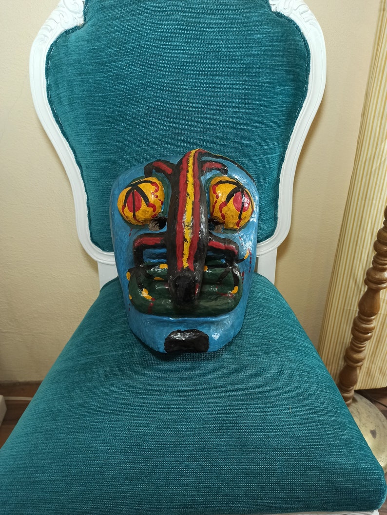 Old Wooden Mask of Chintete's Dance From Guerrero Mexico | Etsy